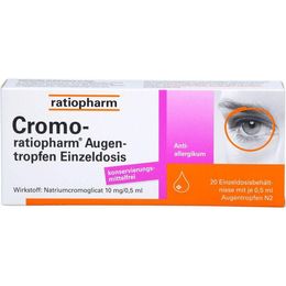 CROMO-ratiopharm Augentropfen Einzeldosis 20X0.5 ml