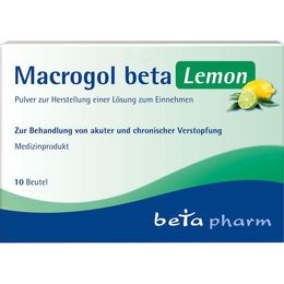 betapharm Macrogol beta Lemon Plv.z.Her.e.Lsg.z.Einnehmen 10 St