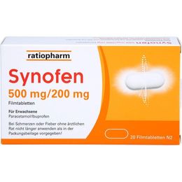 ratiopharm Synofen 500 mg/200 mg Filmtabletten 20 St