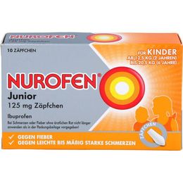 Reckitt Benckiser Deutschland GmbH Nurofen Junior 125 mg Z&auml;pfchen 10 St