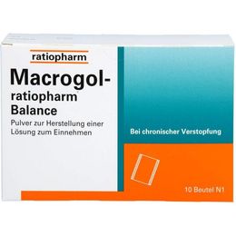 MACROGOL-ratiopharm Balance Plv.z.H.e.L.z.Einn. 10 St