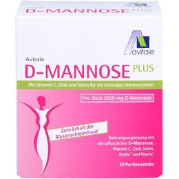 Avitale D-MANNOSE Plus 2000 mg Sticks m.Vit.u.Mineralstof. 30X2.47 g