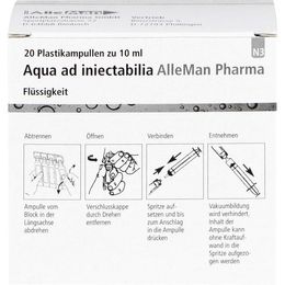 Aqua Ad iniectabilia Plastik 20X10 ml