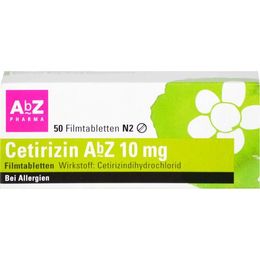 CETIRIZIN AbZ 10 mg Filmtabletten 50 St&uuml;ck