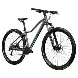 Mountainbike KROSS "KROSS Mountainbike Hardtail 27,5" LEA 4.0 grau 16 G&auml;nge" Gr. 38, grau, schwarz, Fahrr&auml;der, 38cm, 27,5 Zoll (69,85cm) hinten: 27,5 Zoll (69,85cm)