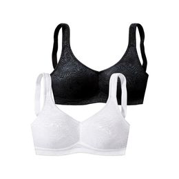 Petite Fleur Bra female Black, White size 85