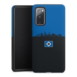 DeinDesign Galaxy S20 FE Handy Panzer Handyh&uuml;lle robuste Outdoor H&uuml;lle Schutzh&uuml;lle matt Skyline Hamburg Hsv Tough Case