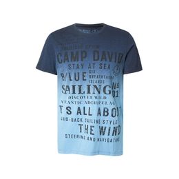 CAMP DAVID Shirt male Blue size XXL