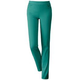 WITT Damen Stretch-Jeans mit Rundum-Dehnbund, smaragd, Gr&ouml;&szlig;e 36