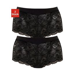 Panty Vivance, Damen, Gr. 40/42, schwarz, Spitze, Obermaterial: 92% Polyamid, 8% Elasthan (LYCRA). Spitze: 90% Polyamid, 10% Elasthan, unifarben, k&ouml;rpernah, Unterhosen Panty, weiches Microfaser B&uuml;ndchen und zarte Spitze