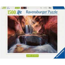 Puzzle Ravensburger "power of nature, Der Wasserfall im Red Canyon", bunt, Puzzles, KinderB:80cm H:60cm, Made in Germany, B:80cm H:60cm