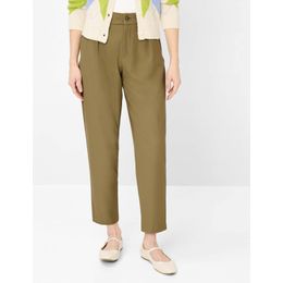 5-Pocket-Hose Brax "Style MILLA S", Damen, Gr. 38K (19), Kurzgr&ouml;&szlig;en, gr&uuml;n, Web, 88% Polyester, 12% Elasthan, Hosen 5-Pocket-Hose