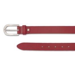 Bernd G&ouml;tz BERND G&Ouml;TZ Damen Lederg&uuml;rtel "Lederg&uuml;rtel mit stilvoller Schlie&szlig;e in Hufeisenform", rot, Gr. 80, Rindsleder, G&uuml;rtel