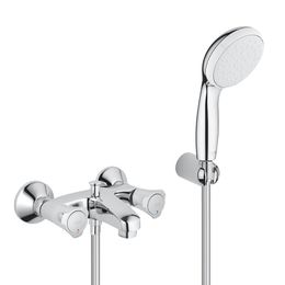 Grohe Costa Aufputz-Wannenarmatur, Zweigriffmischer, 2546010A,