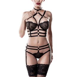 Grey Velvet Harness-Set, 2 Teile