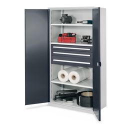KAPPES Schwerlastschrank OMT Mod. 46 RAL 7035/7016 Doppelwandt&uuml;ren (1462.15.2024)