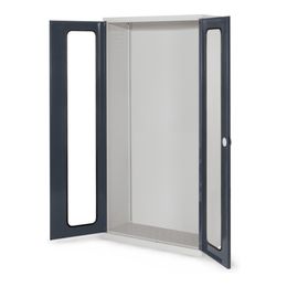 KAPPES Systemschrank Leergeh&auml;use Serie 400 RAL 7035/7016 Sichtfenstert&uuml;ren (1250.00.5024)