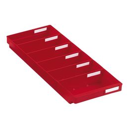 KAPPES Regalkasten Mod. 520 rot 500 x 240 x 65 mm f&uuml;r 5 Trennplatten (6632.00.3151)