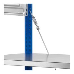 KAPPES Diagonalstrebe mit Spannschlo&szlig; f&uuml;r Steckregal RP Lochung (5457.01.5000)