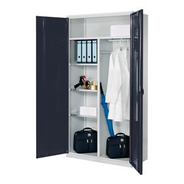 KAPPES Akten-/Kleiderschrank ErgoPlus RAL 7035/7016 Vollblecht&uuml;ren (1251.03.1024)