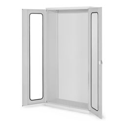 KAPPES Systemschrank Leergeh&auml;use Serie 400 RAL 7035 Sichtfenstert&uuml;ren (1250.00.5013)