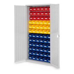 KAPPES Schlitzplattenschrank RasterPlan RAL 7035 Mod. 56 Schlitzplattent&uuml;ren (1353.07.4013)