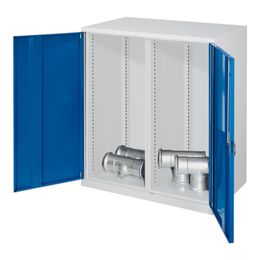 KAPPES Schwerlastbeistellschrank Leergeh&auml;use Mod. 70 RAL 7035/5010 Vollblecht&uuml;ren (1472.00.1016)