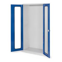 KAPPES Systemschrank Leergeh&auml;use Serie 500 RAL 7035/5010 Sichtfenstert&uuml;ren (1251.00.5016)