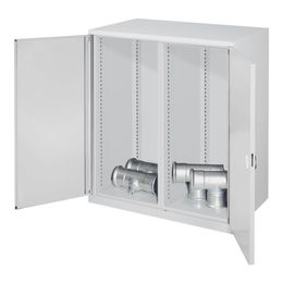 KAPPES Schwerlastbeistellschrank Leergeh&auml;use Mod. 70 RAL 7035 Doppelwandt&uuml;ren (1472.00.2013)