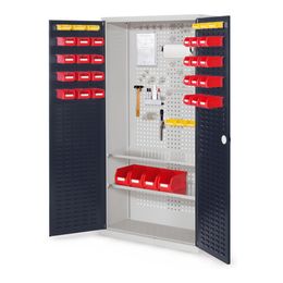 KAPPES Werkzeugschrank RasterPlan Mod. 5 T410 mm RAL 7035/7016 T&uuml;ren innen Schlitzplatten (1352.01.4024)