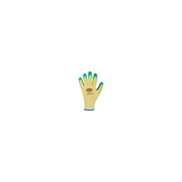 Handschuhe Specialgrip Gr.10 gelb/gr&uuml;n PES m.Latex EN 388 Kat.II STRONGHAND ; FELDTMANN (0501)