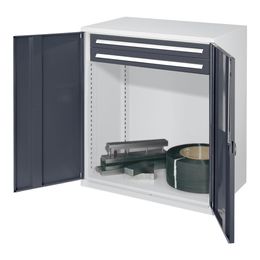 KAPPES Schwerlastbeistellschrank Mod. 64 RAL 7035/7016 Vollblecht&uuml;ren mit Ausstattung (1471.05.1024)