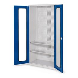 KAPPES Werkzeugschrank RasterPlan Mod. 5 T500 mm RAL 7035/5010 Sichtfenstert&uuml;ren (1354.01.5016)