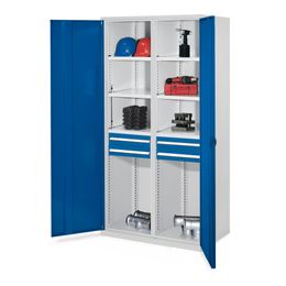 KAPPES Schwerlastschrank MMT Mod. 56 RAL 7035/5010 Vollblecht&uuml;ren (1463.12.1016)