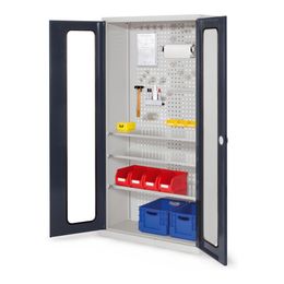 KAPPES Werkzeugschrank RasterPlan Mod. 6 T410 mm RAL 7035/7016 Sichtfenstert&uuml;ren (1352.02.5024)