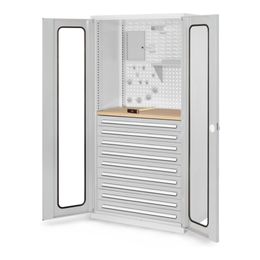 KAPPES Schubladenschrank RasterPlan RAL 7035 Mod. 37 Sichtfenstert&uuml;ren (1460.07.5013)