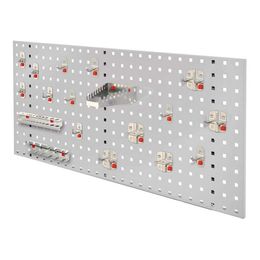 KAPPES Lochplatten RasterPlan/ABAX Einsteigerset 6 RAL 7035 mit Ausstattung (3324.02.1013)