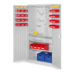 KAPPES Werkzeugschrank RasterPlan Mod. 6 T500 mm RAL 7035 T&uuml;ren innen Schlitzplatten (1354.02.4013)
