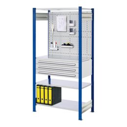 KAPPES Steckregal RasterPlan Mod. 3 RAL 5010 (5220.03.0321)