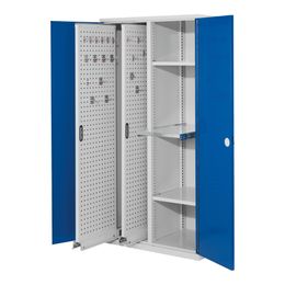 KAPPES Vertikalschrank RasterPlan Mod. 84 RAL 7035/5010 Doppelwandt&uuml;r mit Ausstattung (1465.04.2016)