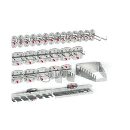 KAPPES Werkzeughalter-Sortiment RasterPlan 28-teilig alufarben (4027.05.0001)