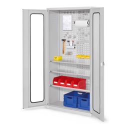 KAPPES Werkzeugschrank RasterPlan Mod. 6 T410 mm RAL 7035 Sichtfenstert&uuml;ren (1352.02.5013)