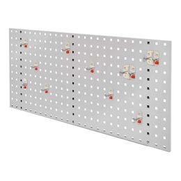KAPPES Lochplatten RasterPlan/ABAX Einsteigerset 1 RAL 7035 mit Ausstattung (3324.05.1013)