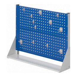 KAPPES Stellwand RasterPlan Gr. 2 einseitig RAL 7035/5010 Werkzeughaltersortiment 12-teilig (7002.01.0116)