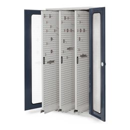 KAPPES Vertikalschrank RasterPlan Mod. 85 RAL 7035/7016 Sichtfenstert&uuml;r mit Ausstattung (1467.01.5024)