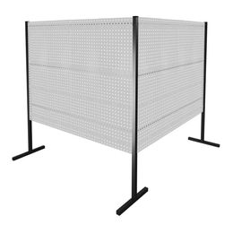 KAPPES Trennwand RasterPlan Doppelfeld 90&deg; H1500 mm RAL 7035 8 LP (7230.00.3413)