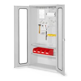 KAPPES Werkzeugschrank RasterPlan Mod. 5 T410 mm RAL 7035 Sichtfenstert&uuml;ren (1352.01.5013)