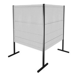 KAPPES Trennwand RasterPlan Doppelfeld 90&deg; L1500 / 1500 mm H1500 mm RAL 7035 6 LP (7228.00.1913)