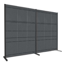 KAPPES Trennwand RasterPlan Doppelfeld 180&deg; H2000 mm RAL 7016 Ausstattung 1 LP (7246.00.1908)