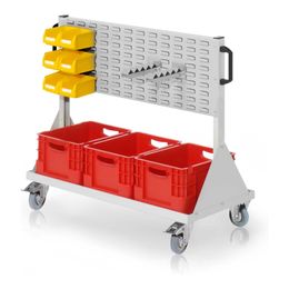 KAPPES RasterMobil Gr. 2 RAL 7035 H890 mm 2 Schlitzplatten mit Ausstattung (7020.01.0213)